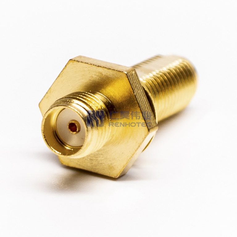 SMA Female to SMA Female Straight Adapter Waterproof Bulkhead Connector ...