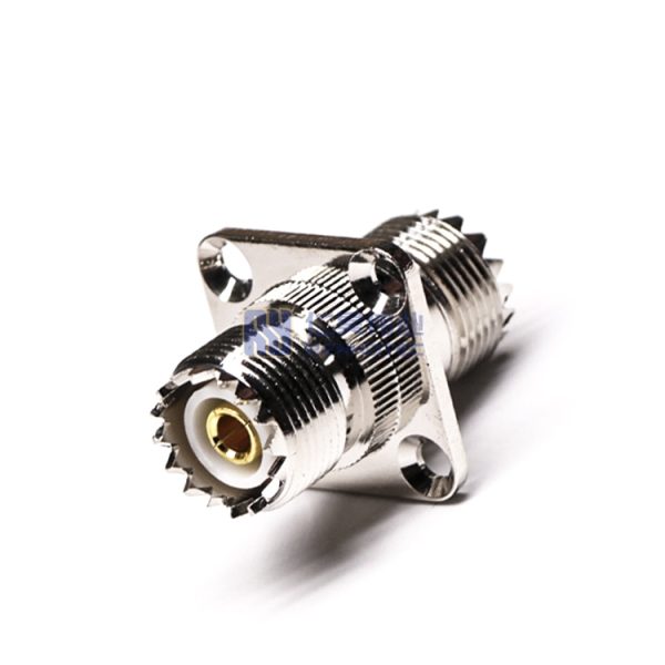 UHF Female to UHF Female Straight Flange Connector Adapter - RenhotecRF