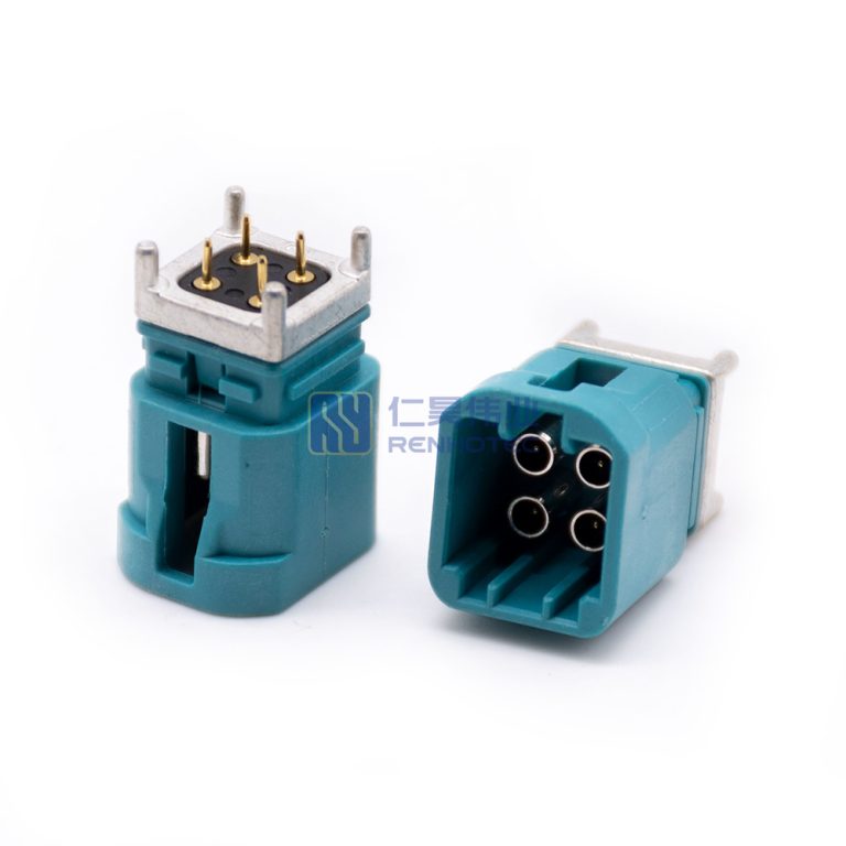 Mini Fakra Connector Plug Straight Male Pin Panel Mount Through Hole ...