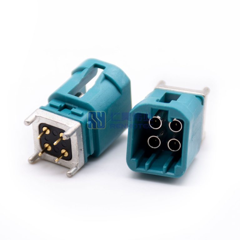 Mini Fakra Connector Plug Straight Male Pin Panel Mount Through Hole ...