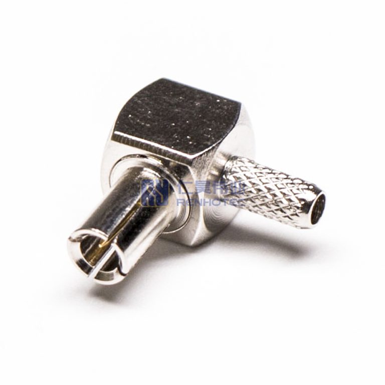 TS9 Connector Right Angle Plug Crimp Type for RG316 Coaxial Cable ...