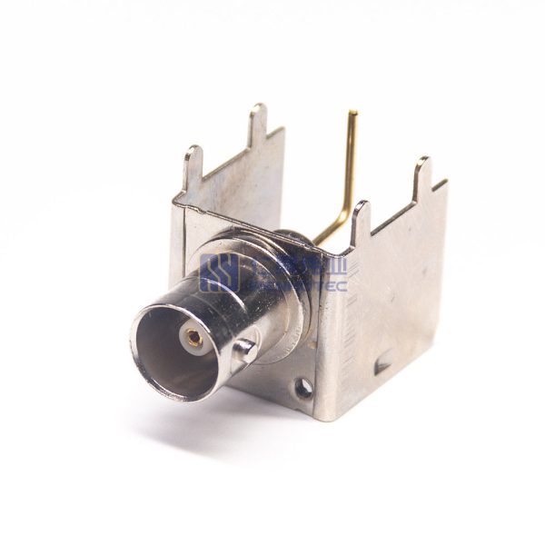 BNC Connector Right Angle Jack Panel Mount Through Hole Shielded - RHT-610-0043 - RenhotecRF