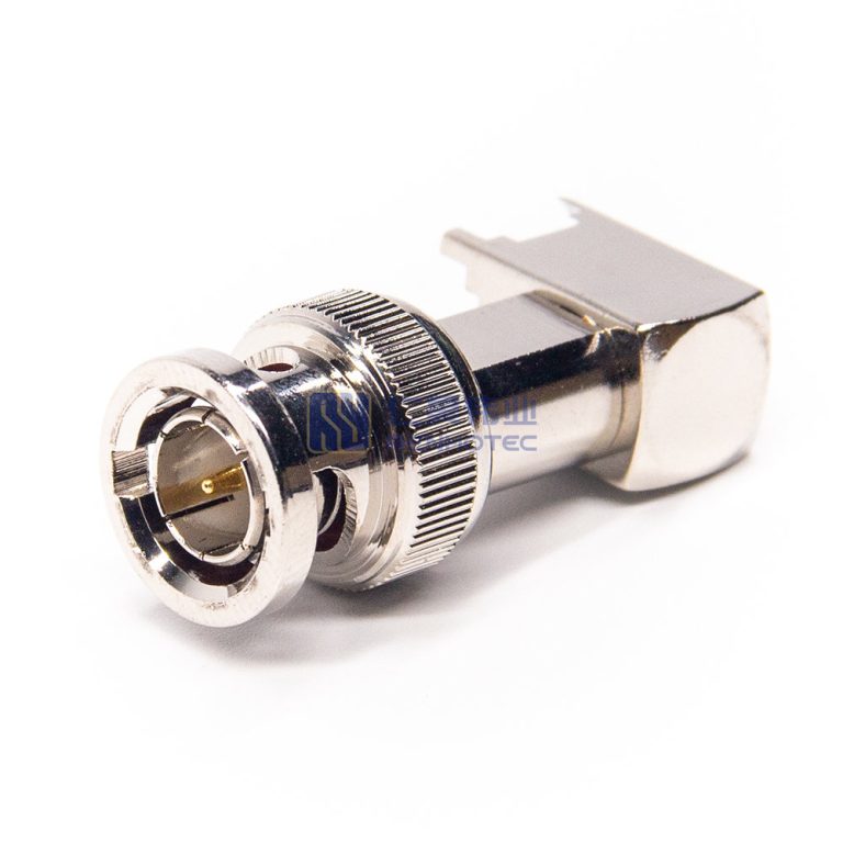 BNC Connector R/A Plug PCB Mount Through Hole 75 Ohm - RHT-610-0089 - RenhotecRF