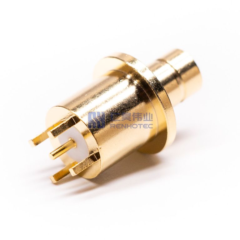 SMZ Connector Straight Jack Male Pin Panel Mount Through Hole 75 Ohm ...