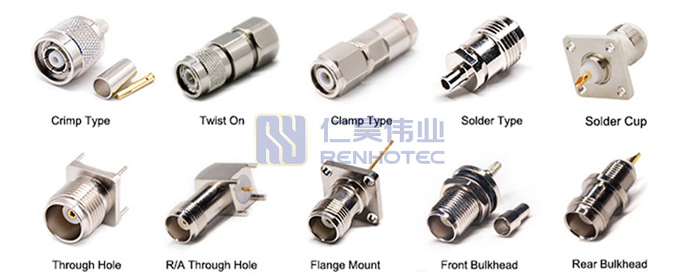 TNC Connector Male Clamp Cable Type 50ohm RG8 - DOSIN-802-0044 - RenhotecRF
