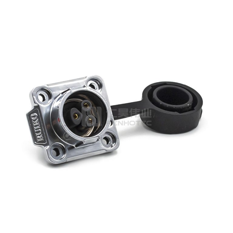 LP-16 Waterproof Circular Power Connector 3-Pin Female Sockets - RenhotecRF