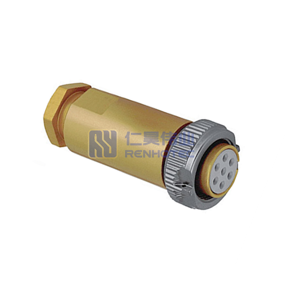 Threaded PC7TK 7 Pin Female Straight Plug Solder Cups - RenhotecRF