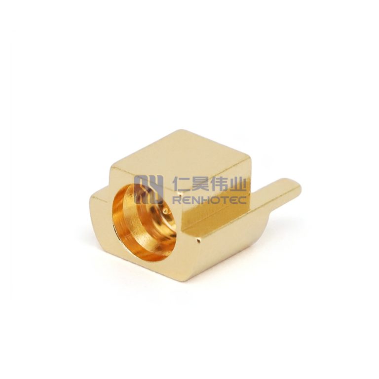 SMP Male Connector Solder Panel Mount Edge Mount 50 Ohm DC-26.5GHz - RenhotecRF