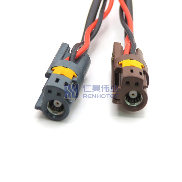 Twin Fakra+2 Connecting Cable Reverse Camera Adapter Cable - RenhotecRF