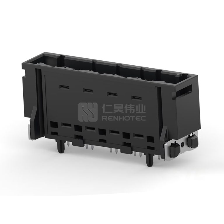 Wire-to-Board, Shielded, Vertical, 10 Position, Board Mount, A Code, 1. ...